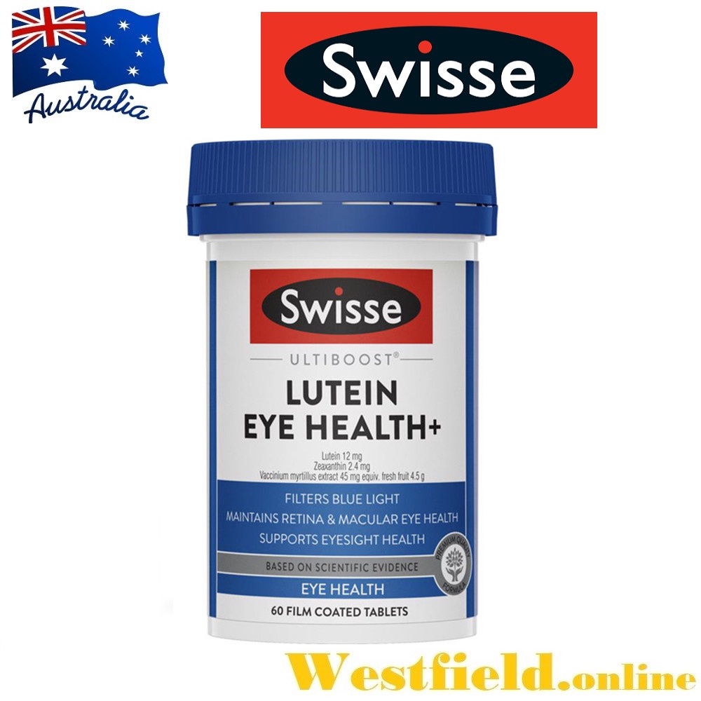 [Australia Import EXP 01/2026] Swisse Ultiboost Lutein Eye Health+ 60 Film Coated Tablets ...