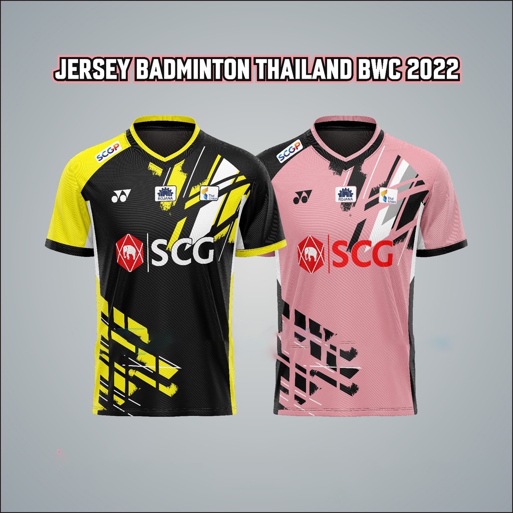 Badminton Thailand BWC 2024 Jersey with Custom Nickname | Shopee Malaysia