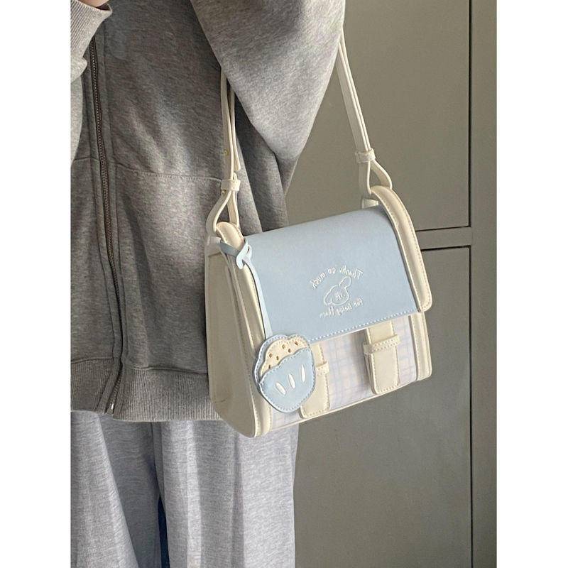 Ready stock blue check underarm bag shoulder bag JK Cambridge bag ...