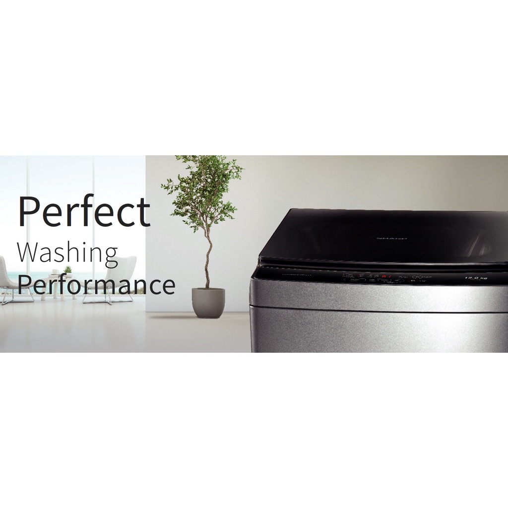 Sharp 7.5kg Top Load Washing Machine ES721X With SS Drum - Gentle On ...