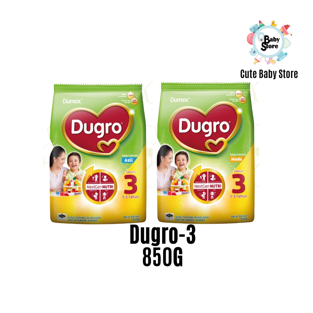 Dumex Dugro 3 - Plain/Honey (850g x 3 Packs) | Shopee Malaysia