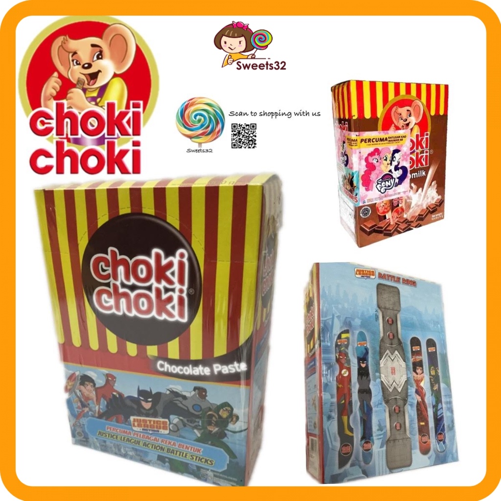 Choki choki Chocolate/Chocomilk/Chococashew (5X12X9g)60 stick | Shopee ...