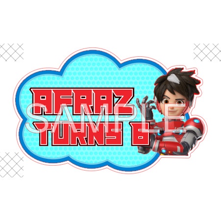 Mechamato Cake Topper Cake Birthday Decoration Set Topper Cake Custom ...