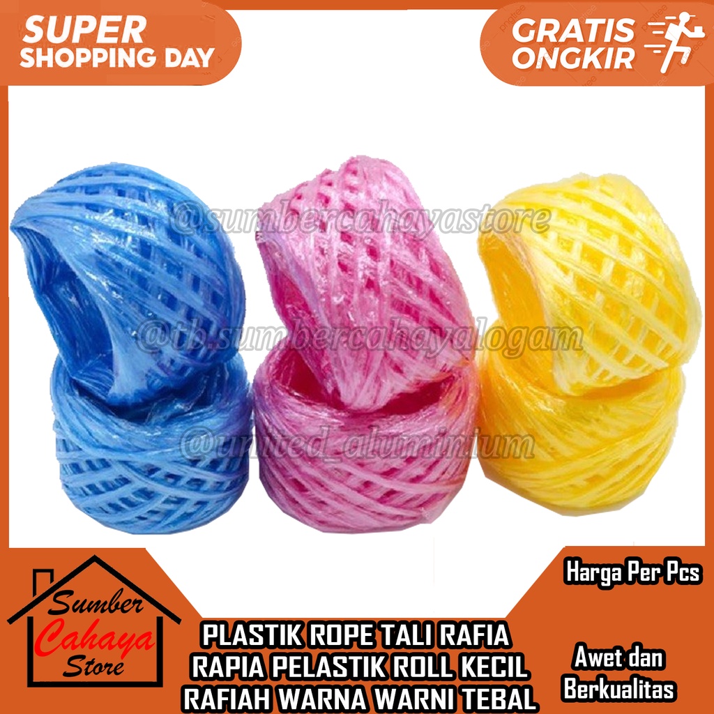Small ROLL PLASTIC RAFIAH ROPE ROLL ROLL ROLL ROLLED ROLL RAFIA RAPIA ...