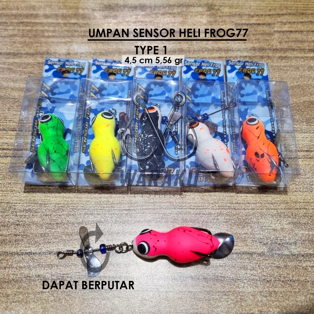 Heli Frog SENSOR/Fan Frog Bait Model 1 2 3 4 Casting | Shopee Malaysia