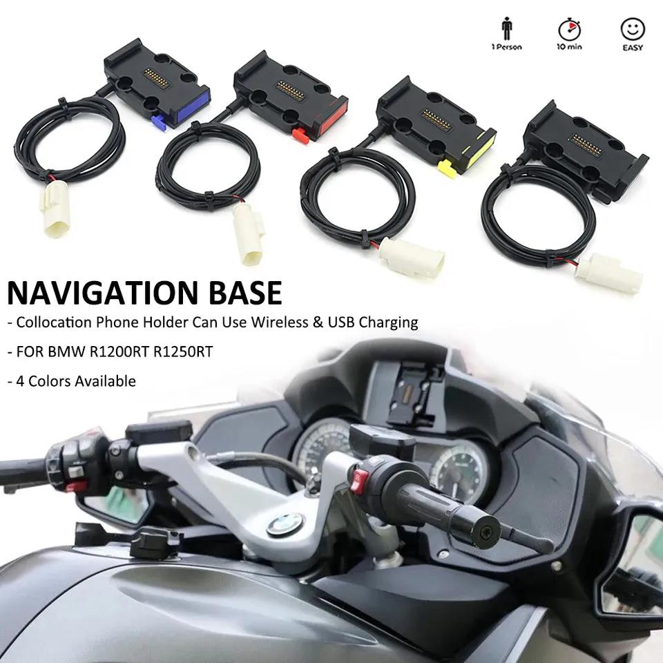 R1200RT R1250RT Motorcycle GPS Phone Holder USB & Wireless Charging ...