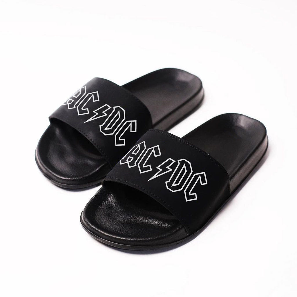 Sandals / Sandals Slide On Slop Slip Band ACDC Vol 2 Rubber Casual ...