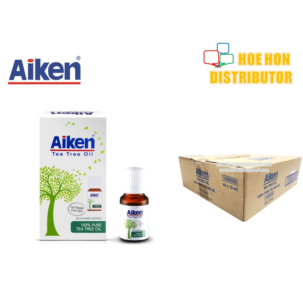 Aiken 100% Pure Tea Tree Oil / Minyak Tea Tree Tulen 10ml | Shopee Malaysia