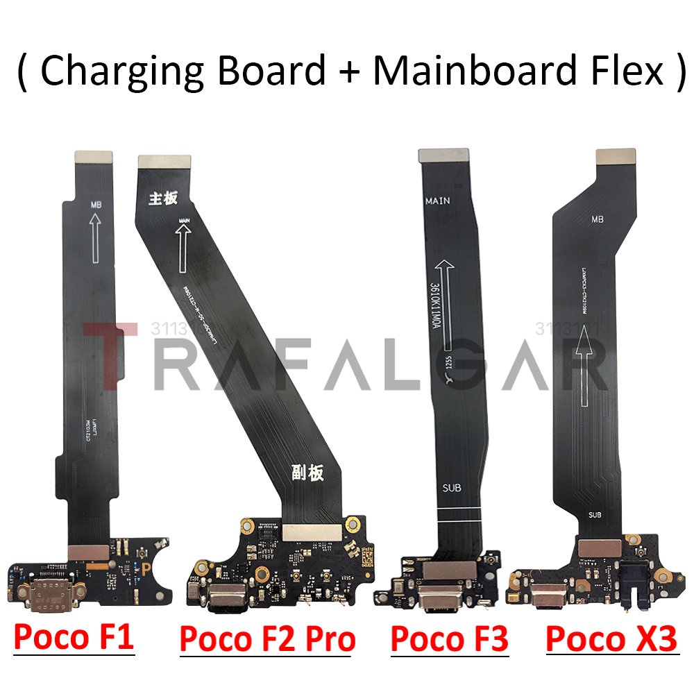 USB Power Charging Board For Xiaomi Poco F2 Pro F1 F3 X3 Pro Charger ...