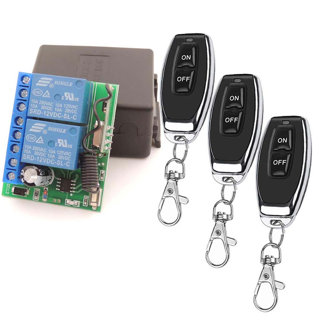 Diese DC 12V 2 Gangs 433MHz Rf Remote Control 10Amp Wide Range smart ...