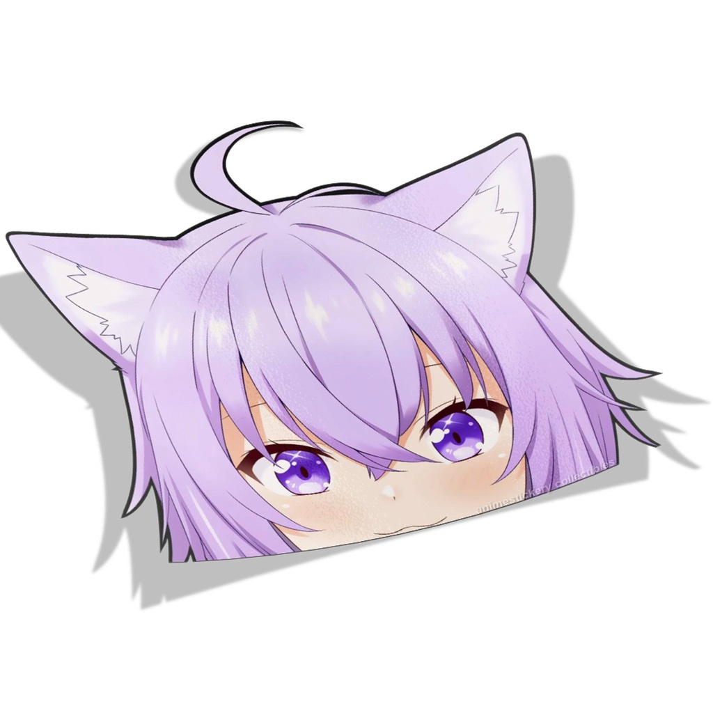 Nekomata Okayu | Hololive | Peeker - Peek - Anime Vinyl Stickers NEW ...