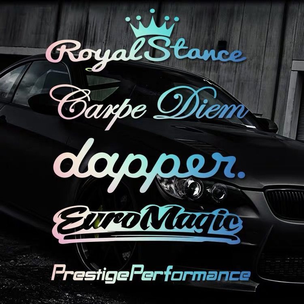 JDM Car English Word Reflect Decorative Kereta Sticker For WIRA PROTON ...
