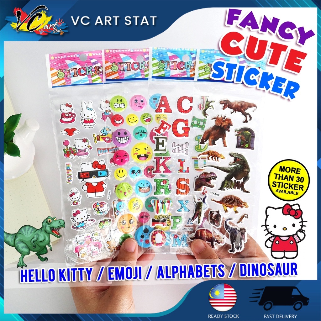 VC Art Fancy Cute Sticker Creative Decoration Artwork Smiley ...
