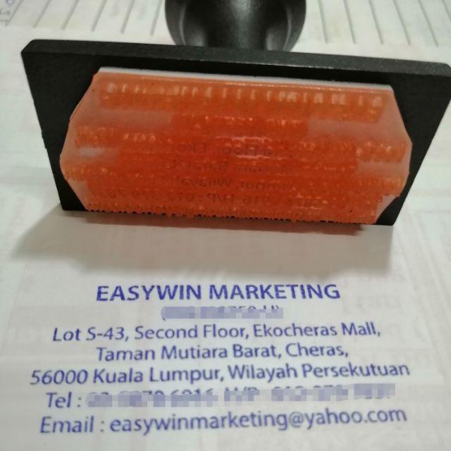 Rubber Stamp/Cop Company /Cop nama /Bank Cop/ COp Biasa ? Cop Buku ...