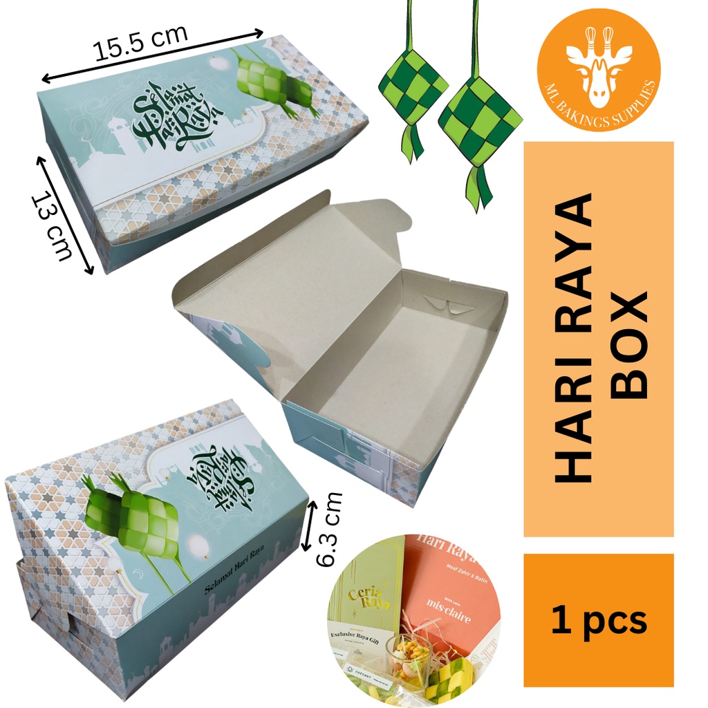 [READY STOCK] PWW Raya Kuih Lapis 10"x5"x2.5"/Hari Raya Box/ Hari Raya ...