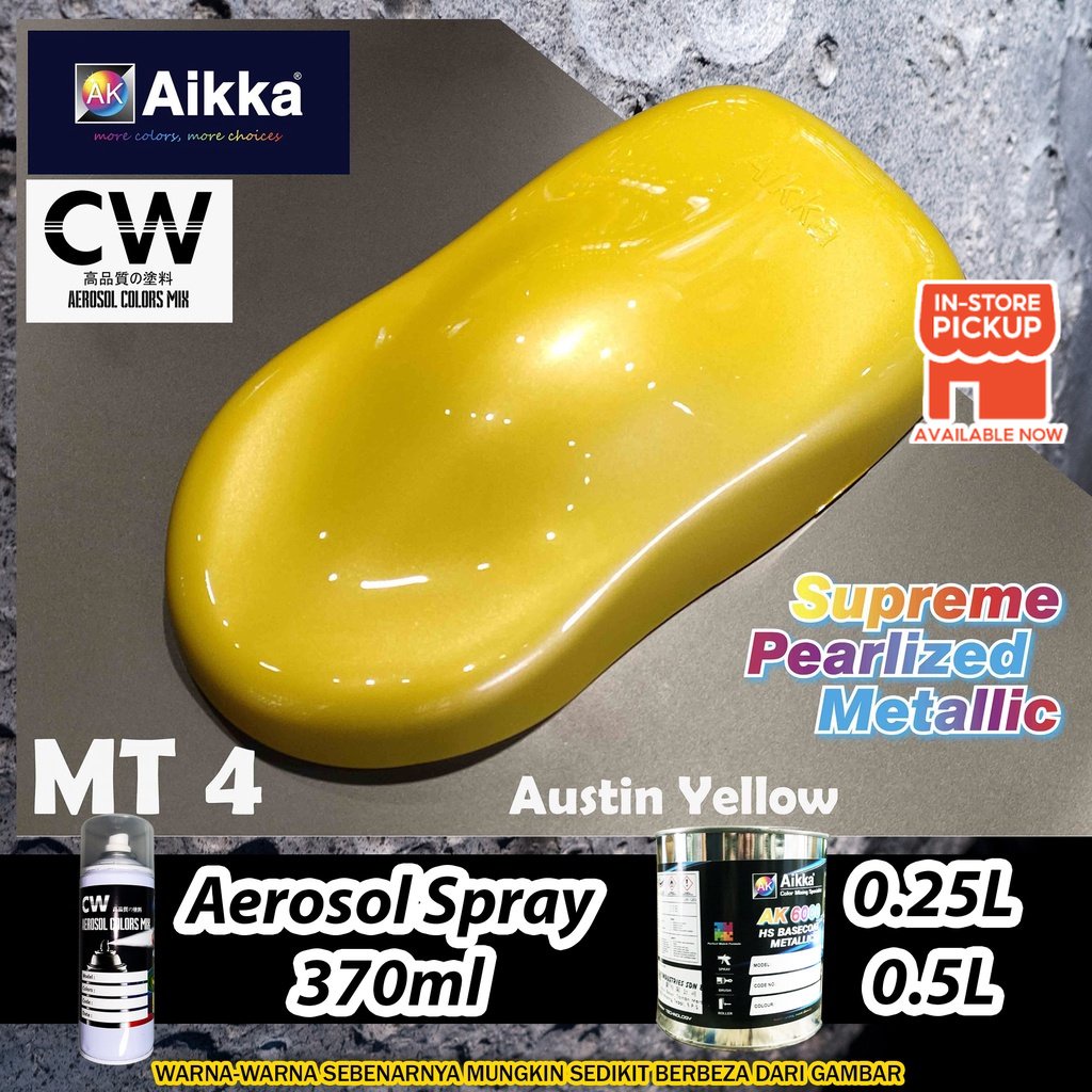 [ MT4 Austin Yellow ] Supreme Metallic Colour for Car Motor Aikka ...