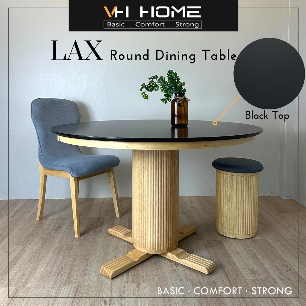 LAX Round Dining Table 2.5FT/3FT/3.5FT/4FT Special Modern Design Meja Makan Bulat | Shopee Malaysia