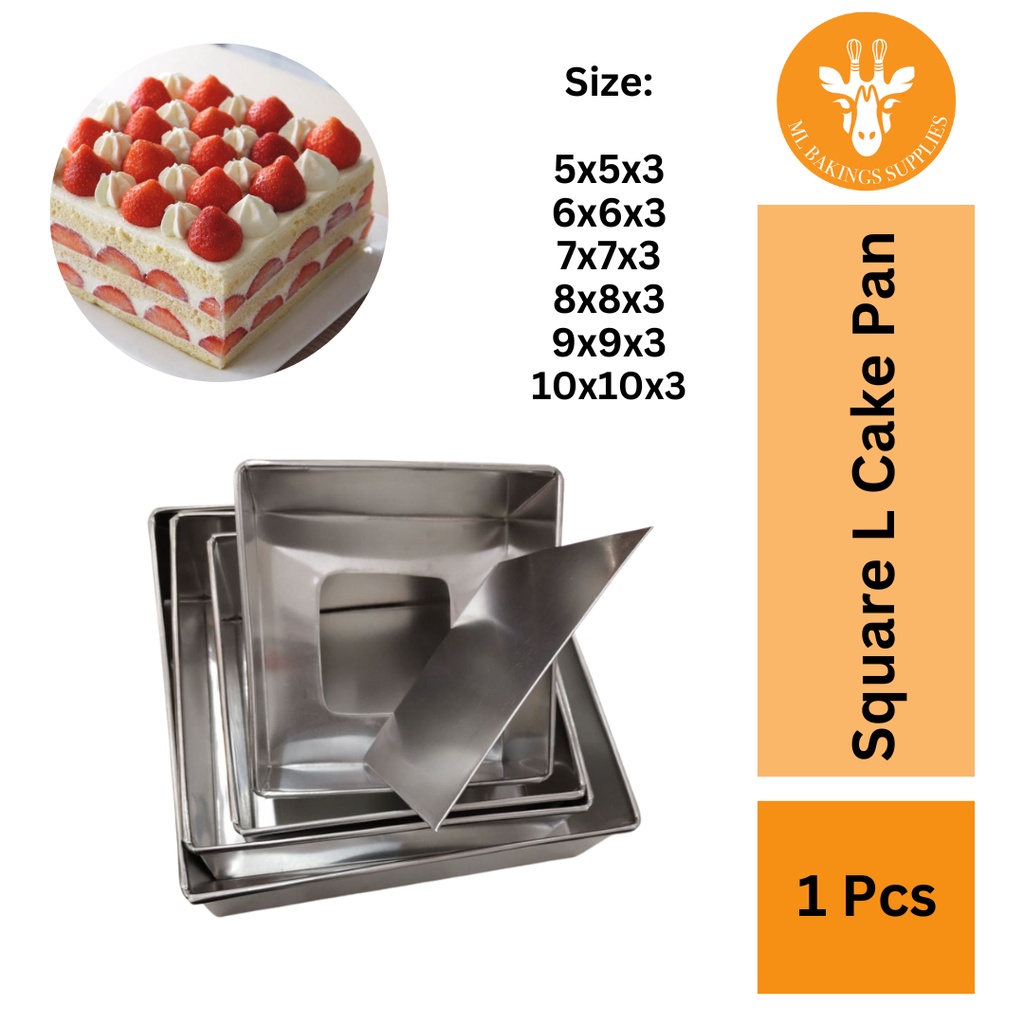 [READY STOCK] Handmade Aluminium Loose/Removeable-Based Square Cake ...