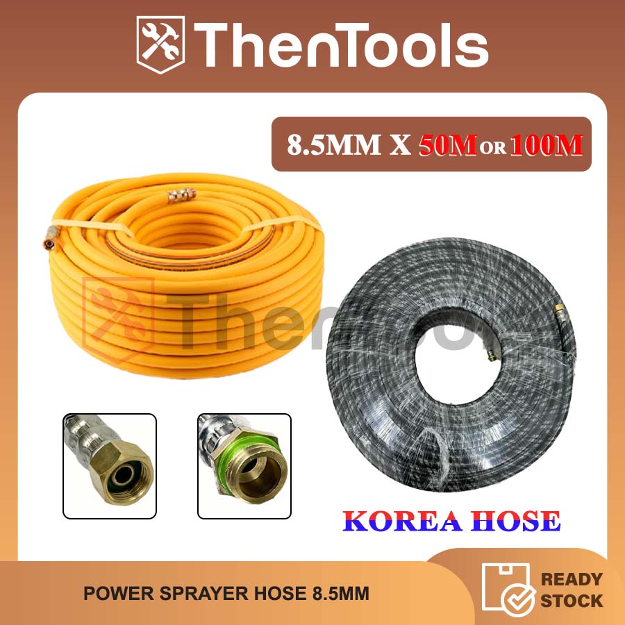 POWER SPRAYER HOSE 8.5MM 50M/100M 3,5 LAYER KOREA HOSE HIGH PRESSURE ...