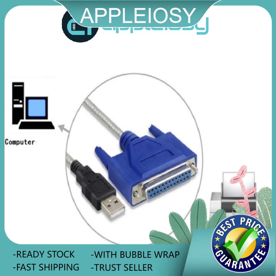 USB to DB25 1284 Parallel 25 Pin Female Printer Cable | Shopee Malaysia
