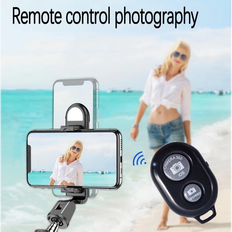 Wireless Bluetooth4.0 Button Self-timer / Remote Control Android IOS System Mobile Phone Self ...