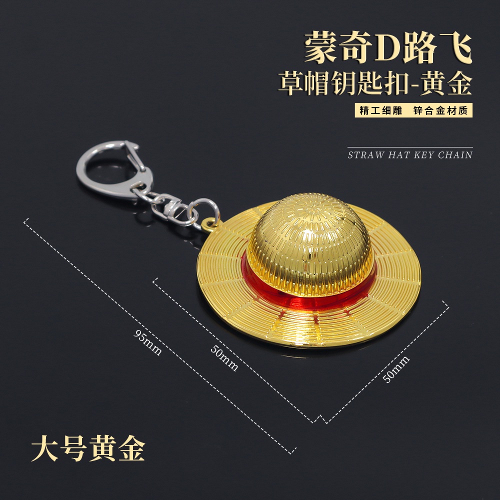 Ready Stock Promotion One Piece Anime Merchandise Luffy Golden Straw ...