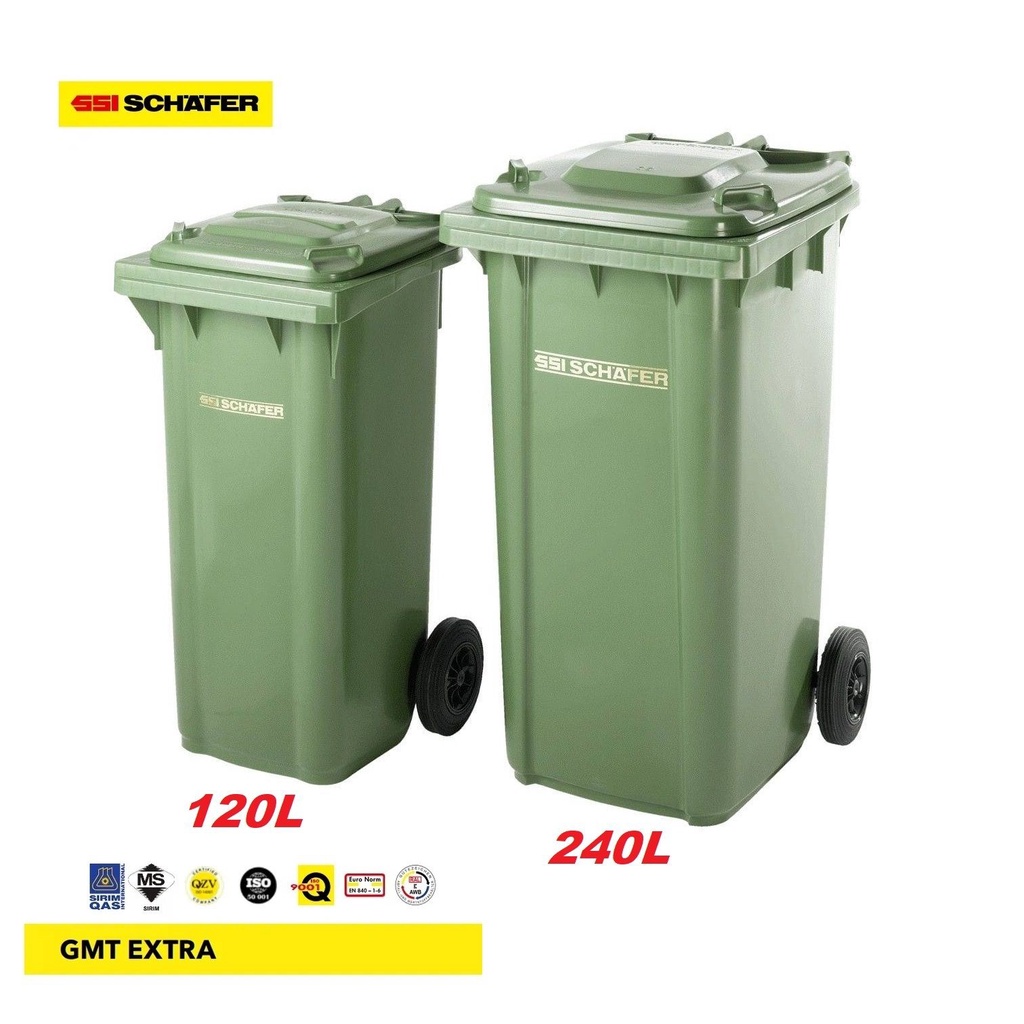 SSI Schaefer 240L 2-Wheel Waste Containers Bin | Shopee Malaysia
