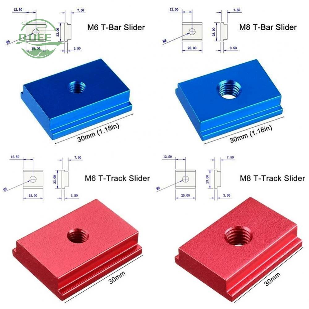 1pc M6/M8 T-track Slider Aluminum Alloy T-track Slider Slot Nut Tool ...
