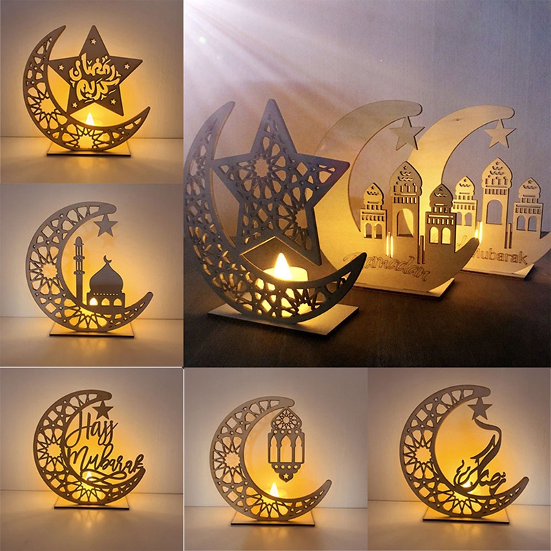 Raya 2024 Selamat Hari Raya Decoration EID Muslim wooden Pendant ...