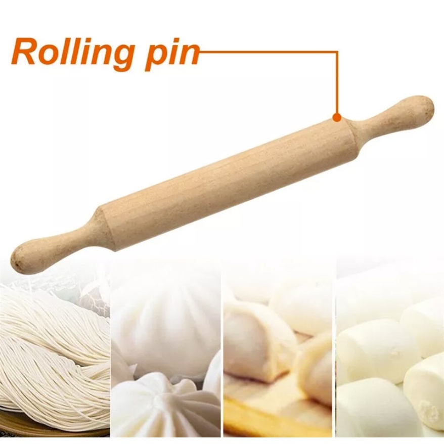 [1PKT=3Pcs] Small Size Wooden Dough Roller/ Mini Rolling Pin For ...