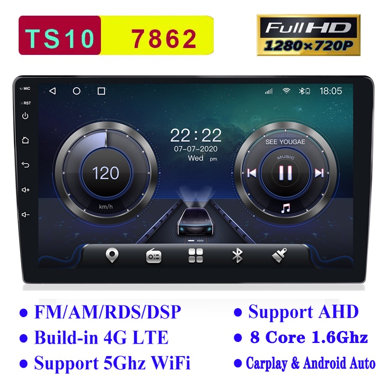 [8G+128G Octa Core 4G]TS10 Android14 Car Radio 7862 Chip 8 Core ...