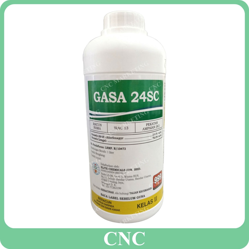 1L Gasa 24SC Chlorfenapyr 24% Racun Serangga Insecticide Red Spider ...