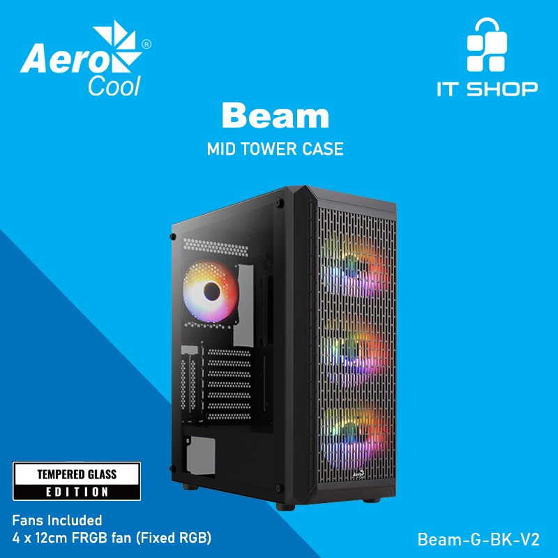Aerocool BEAM Mid Tower Casing | Shopee Malaysia