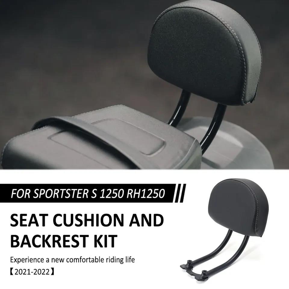 Motorcycle Driver Passenger Pillion Rear Back Seat Fender Backrest Kit ...