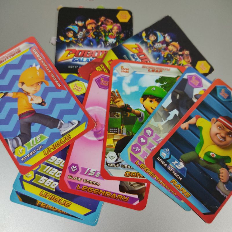 Boboiboy Galaxy Wars card Choki choki | Shopee Malaysia
