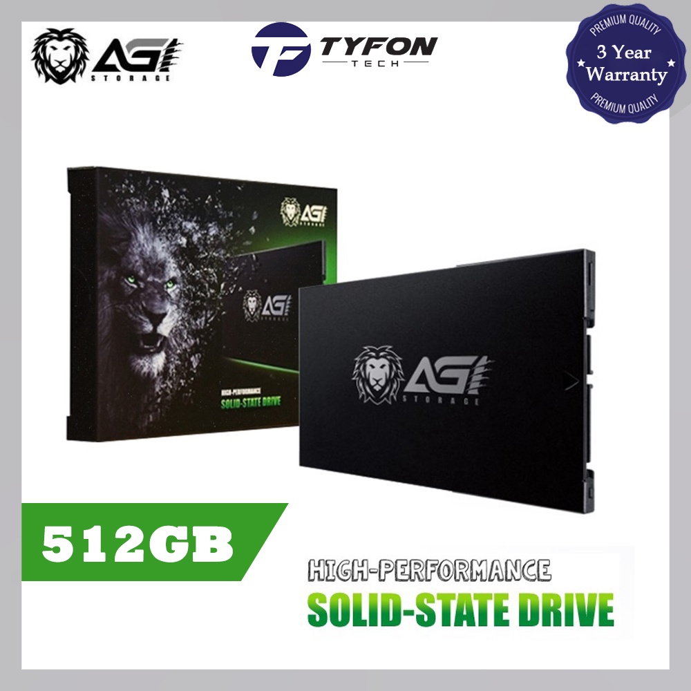 AGI 512GB 2.5" Solid State Drive SSD 6Gb/s SATA III High Performance ...