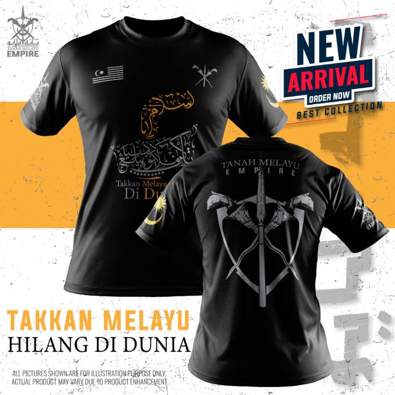 TSHIRT EDISI TAKKAN MELAYU HILANG DI DUNIA PRIMIEUM COTTON (FREE ...
