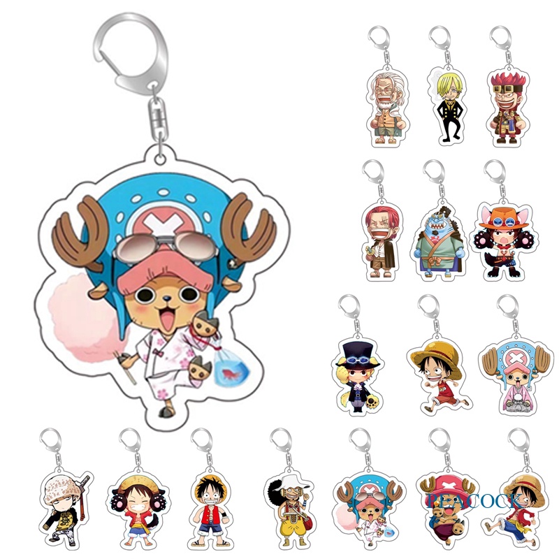 PEA Anime Keychain Man One Piece Key Chain Women Key Holder Couples ...