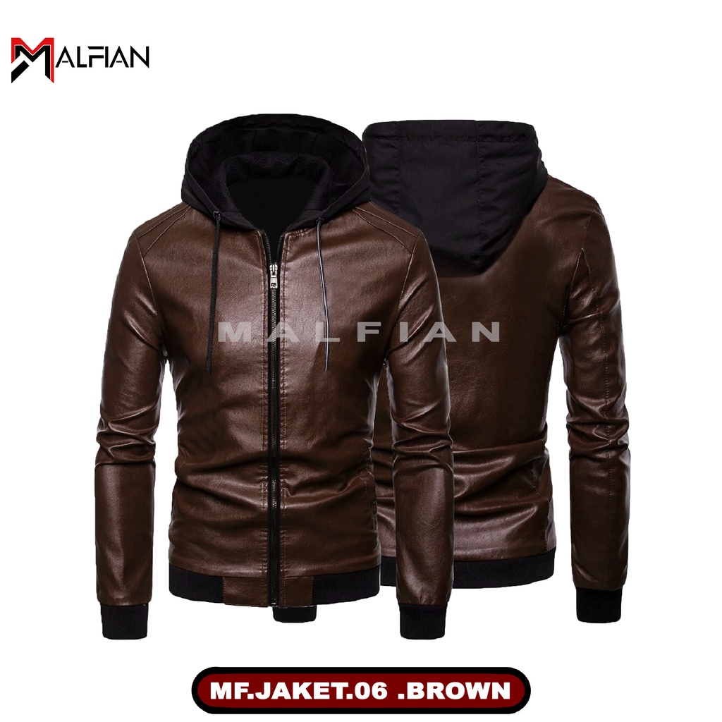 Men's Leather Jacket Feel your style with a Men's Synthetic Leather ...