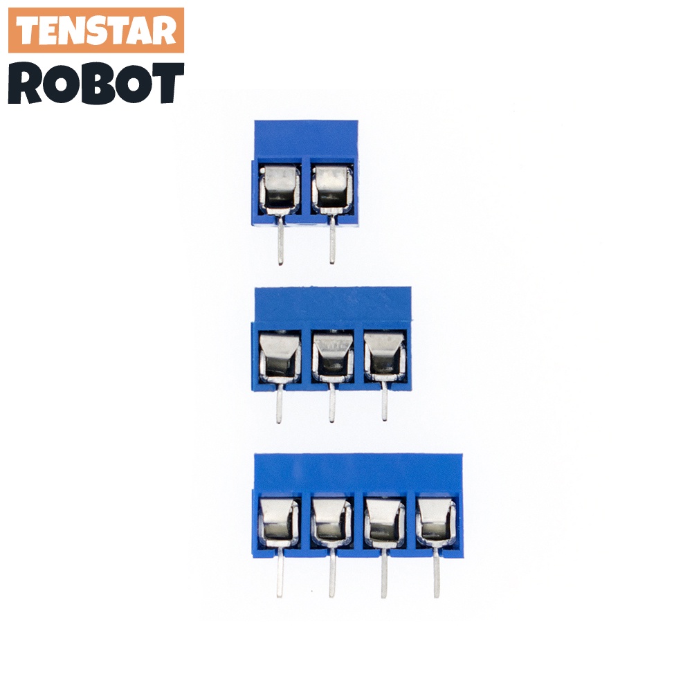 10pcs KF301 2P/3P/4P Blue KF301-5.0 KF301 Screw 5.0mm Straight Pin PCB ...