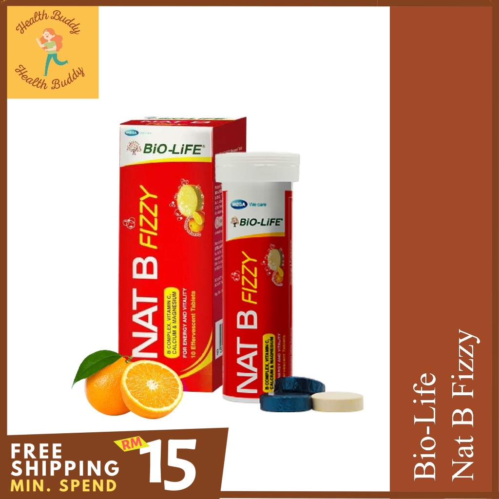 BiO-LiFe Nat B Fizzy Effervescent 10 Tablets [Exp: June-2023] | Shopee ...