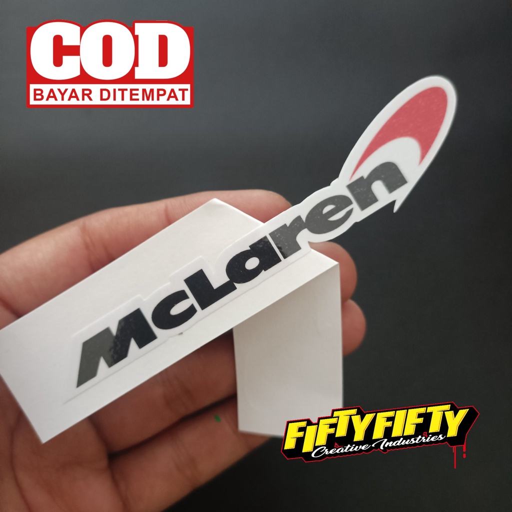 Mclaren Print Cut Sticker Glossy Lamination Printing Sticker Motorcycle ...