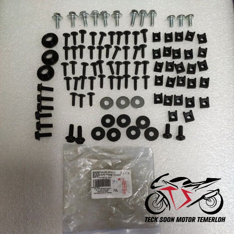 Body screw cover set skru body set yamaha egos ego s TBM | Shopee Malaysia