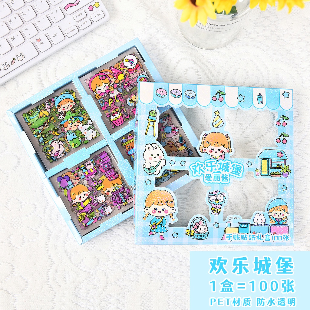 Ellie STICKER KOREA Contents 100 Pcs DECO STICKER DECO STICKER VIRAL ...