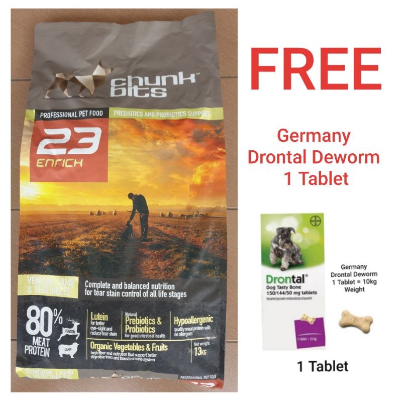 Exp 2026 July / 13kg Chunk Bits 23 Enrich Venison Lamb & Vegetables ...