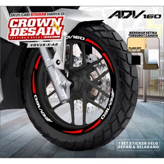 Decal ADV160 - Sticker DECAL FULLBODY ADV NEW 160 MAXDECAL Free Rims ...