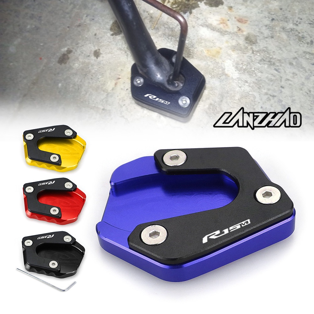 For YAMAHA R15M R15v4 Motorcycle CNC Kickstand Side Stand Enlarger ...