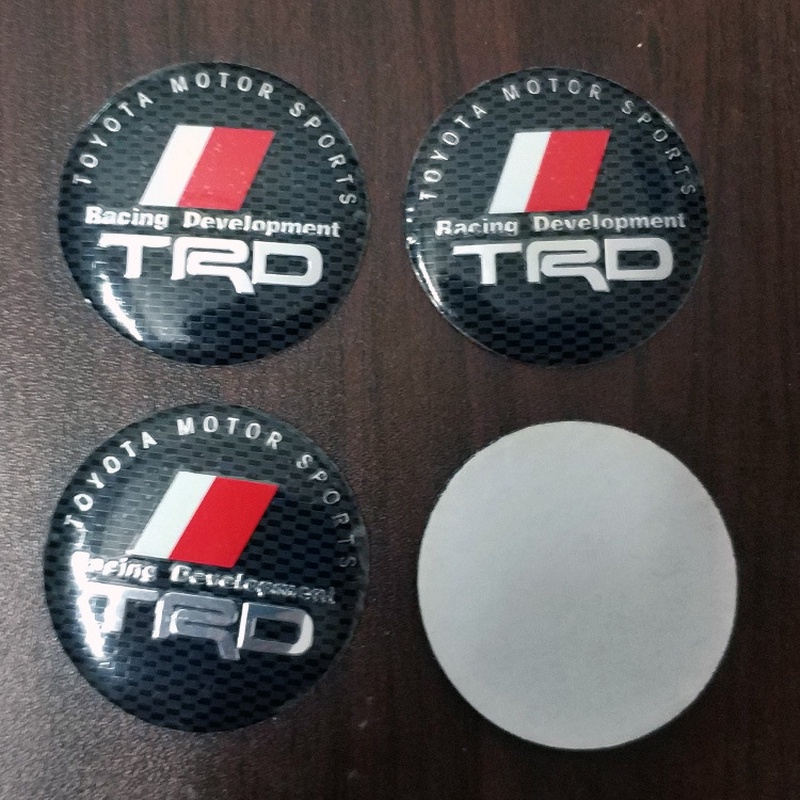 Dedicated To Toyota TRD Wheel Hub Cap Modified Car Emblem Wheel Center ...
