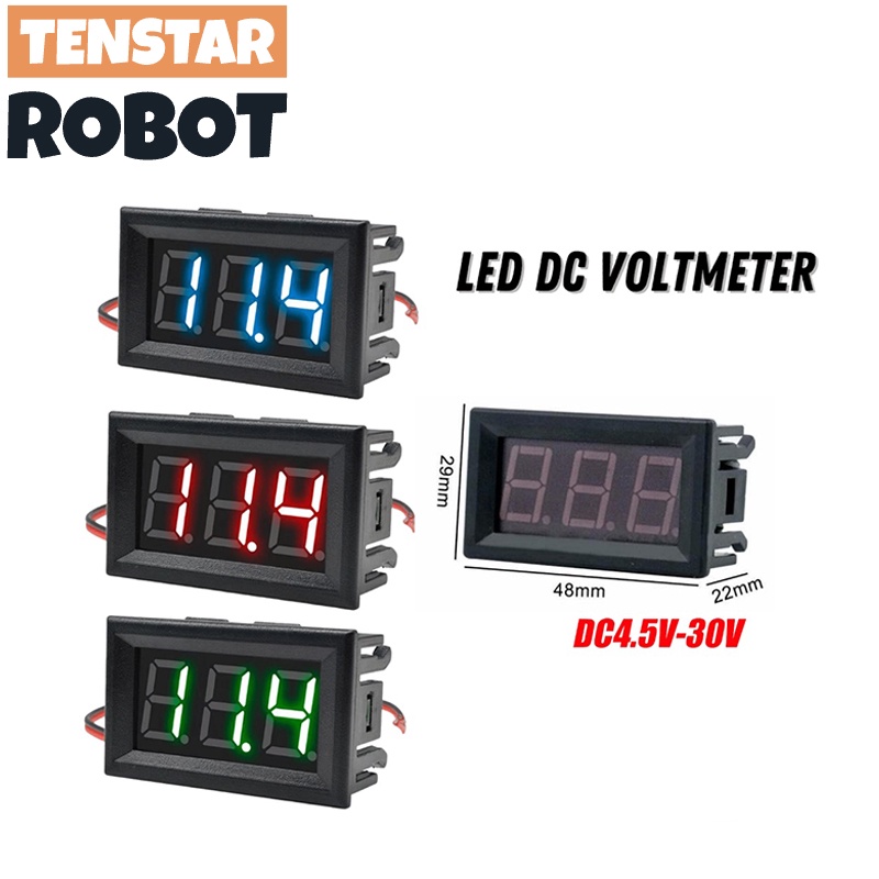 0.56 Inch LED Display Panel Voltage Meter Digital Voltmeter Home Use ...