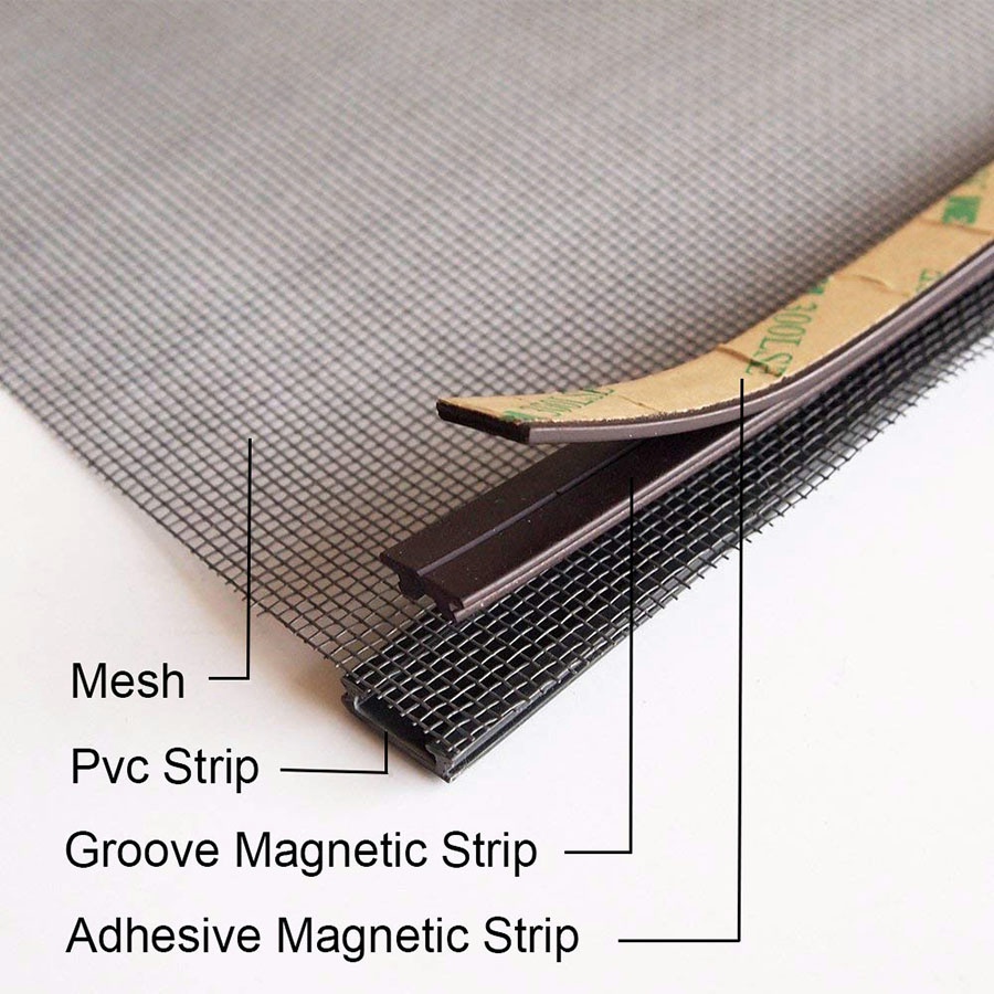 【Full Set】DIY magnetic mosquito Net Insect Screen magnetic Window Mesh ...